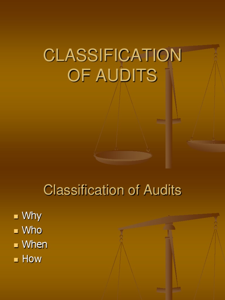 2 Classification of Audits | PDF | Audit | Accounting