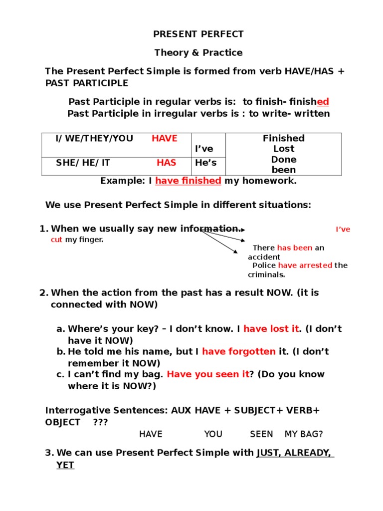 Present Perfect Present Perfect Progressive | Alle Regeln,