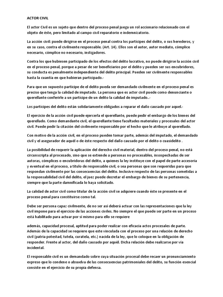 Actor Civil | PDF