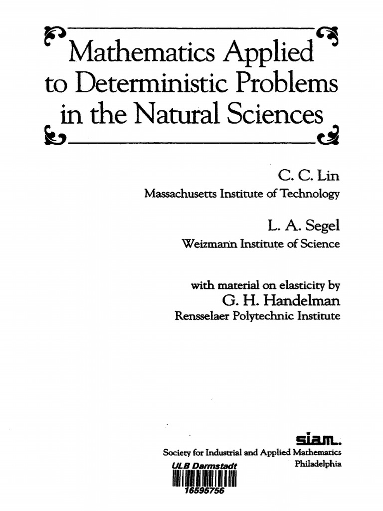Mathematics Applied To Deterministic Problems in The Natural Sciences | Download Free PDF ...