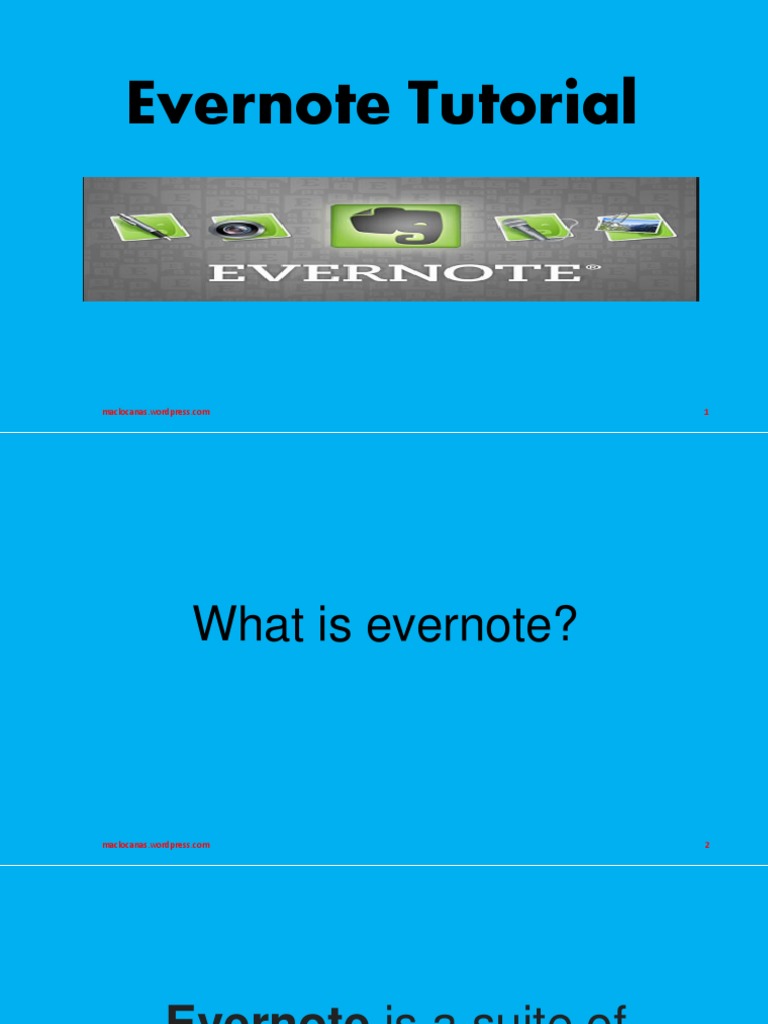 Ever Note | PDF | Evernote | World Wide Web