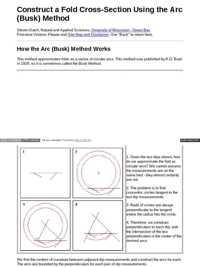 Arc Method | PDF | Perpendicular | Elementary Geometry