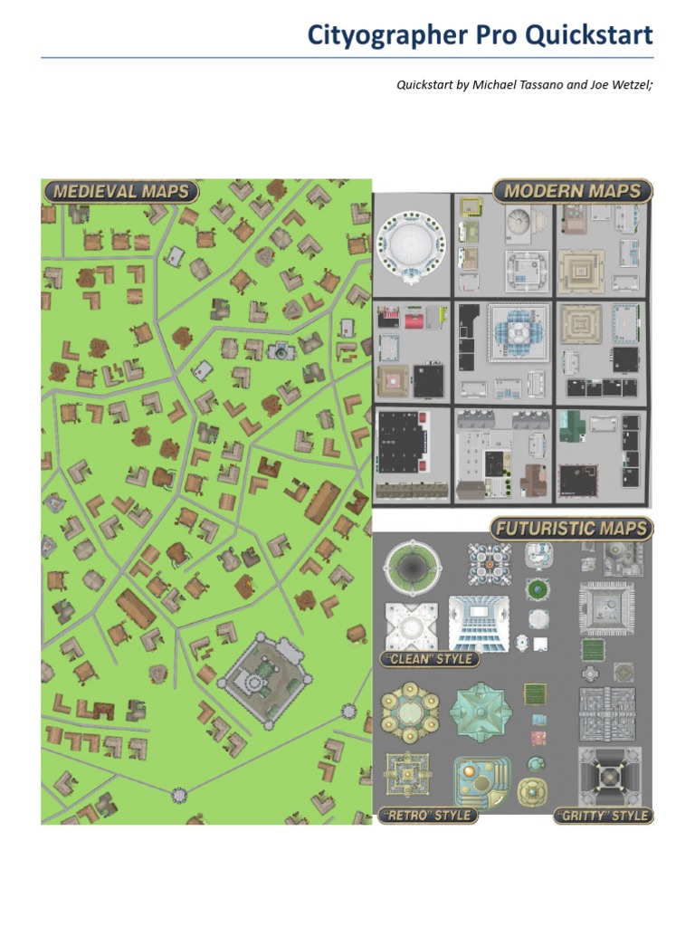 Cityographer Quickstart | PDF | Button (Computing) | Texture Mapping