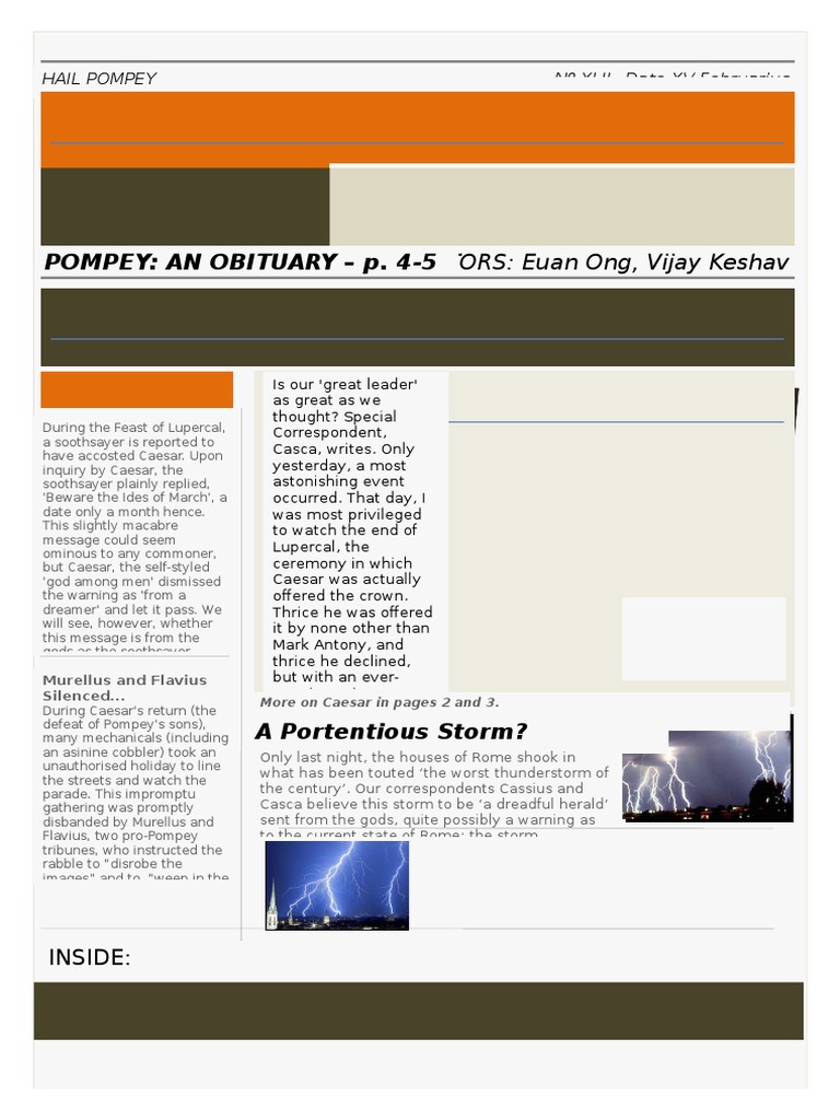 Caesar Newspaper | PDF | History