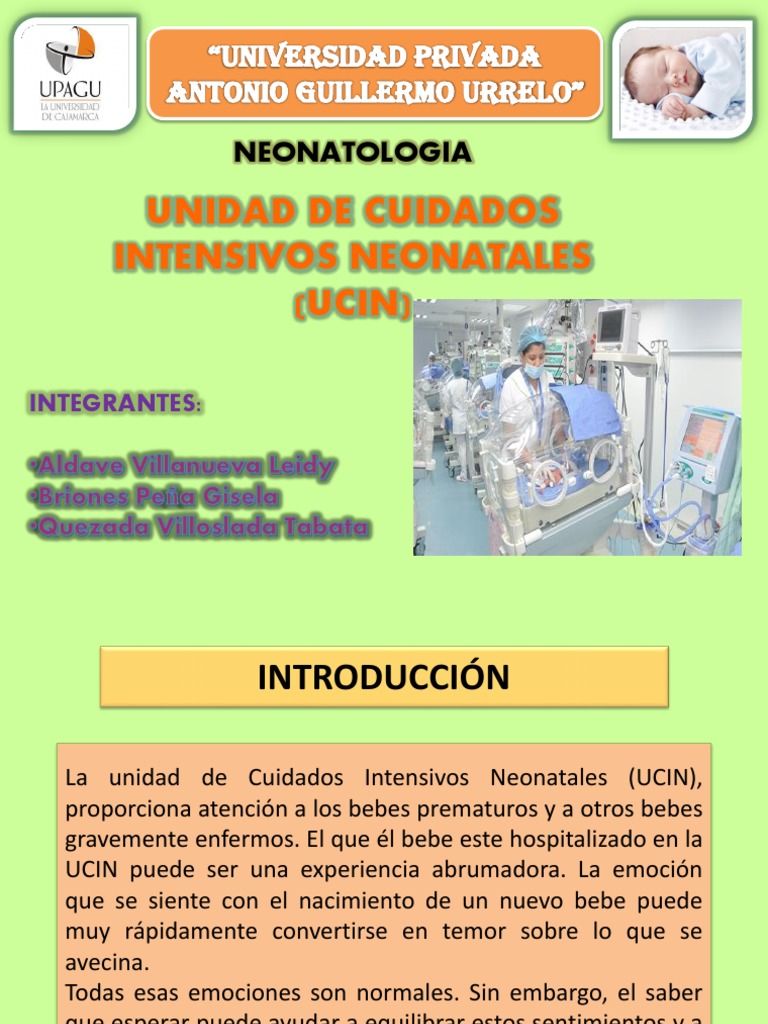 UCIN Unidad de Cuidados Intensivos Neonatales | PDF | Infantes | Parto ...