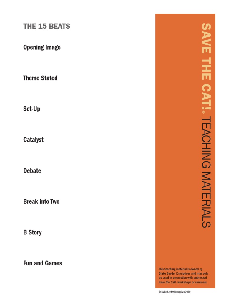 Save the Cat!® 15 Beats Overview | PDF