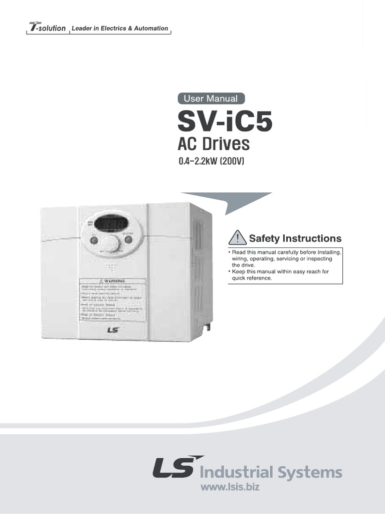 LS VFD Manual Overview | PDF | Power Inverter | Parameter (Computer ...