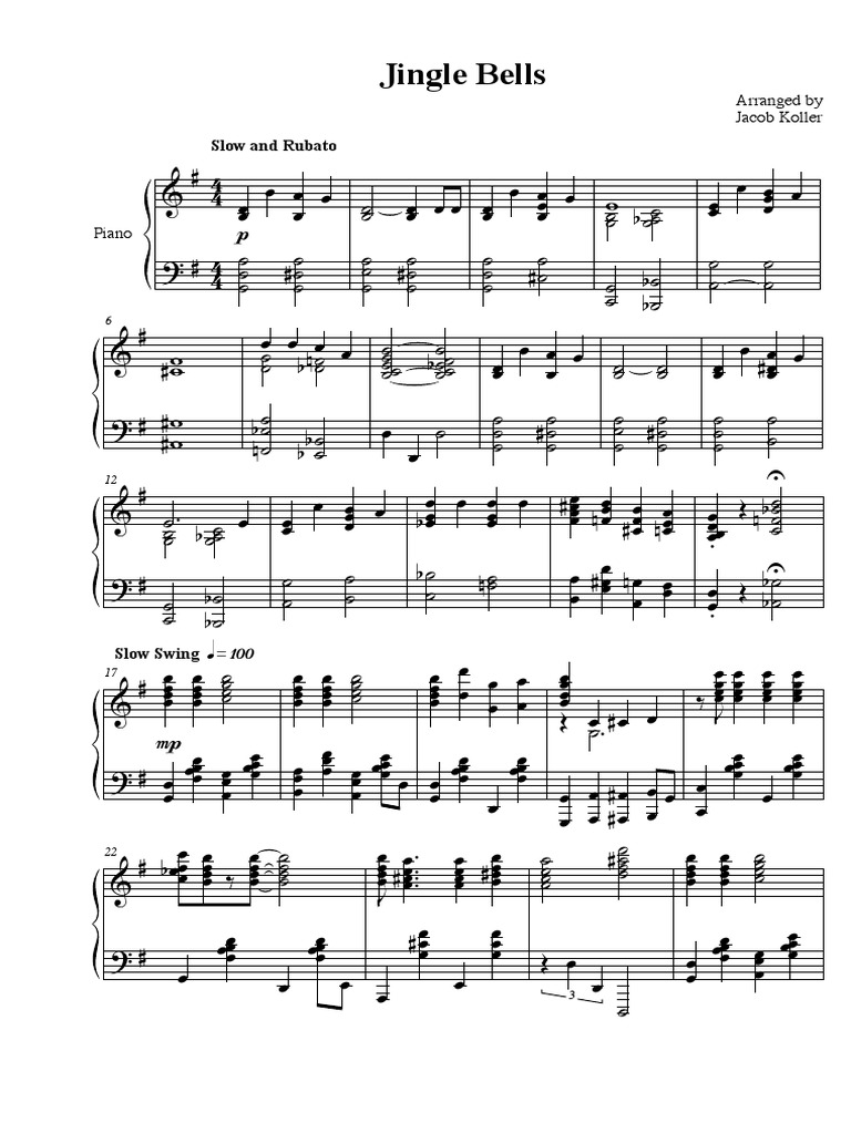 Jingle Bells (Jazz Version) | PDF