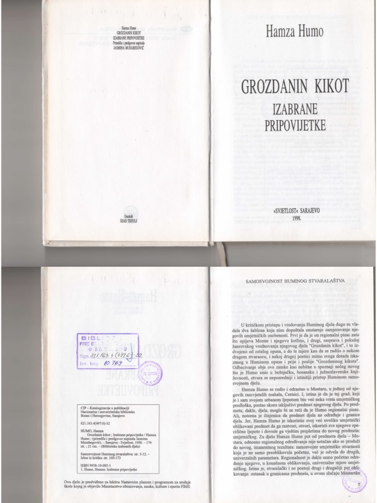Grozdanin Kikot - Hamza Humo | PDF | Business