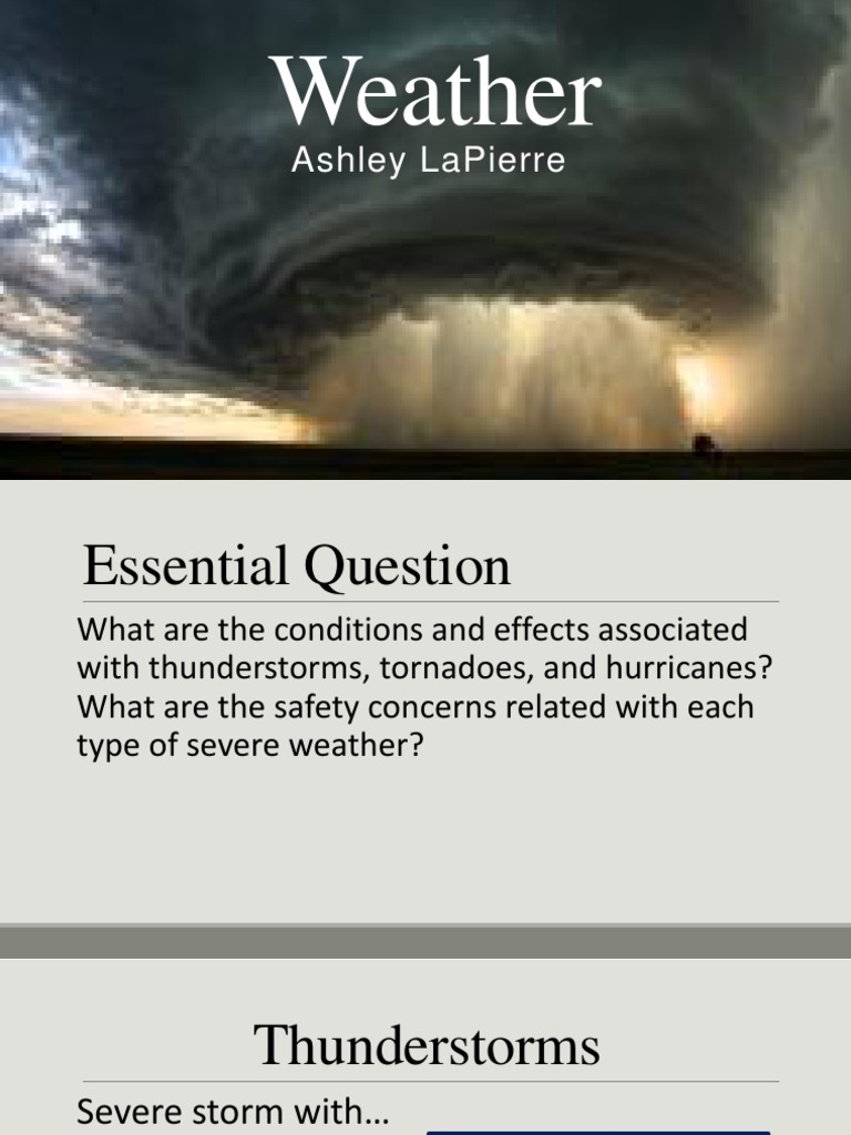 Severe Weather Safety and Effects | PDF | Severe Weather | Thunderstorm