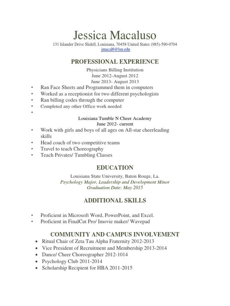 Jessica Resume | PDF