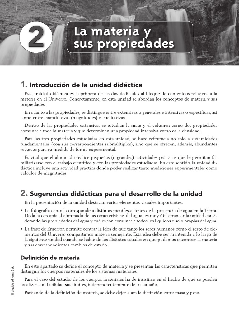 La Materia y Su Propiedades | PDF