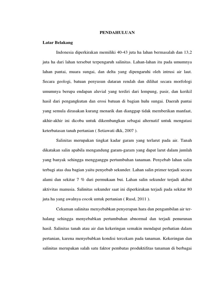 Tanah Salin | PDF | Sains & Matematika