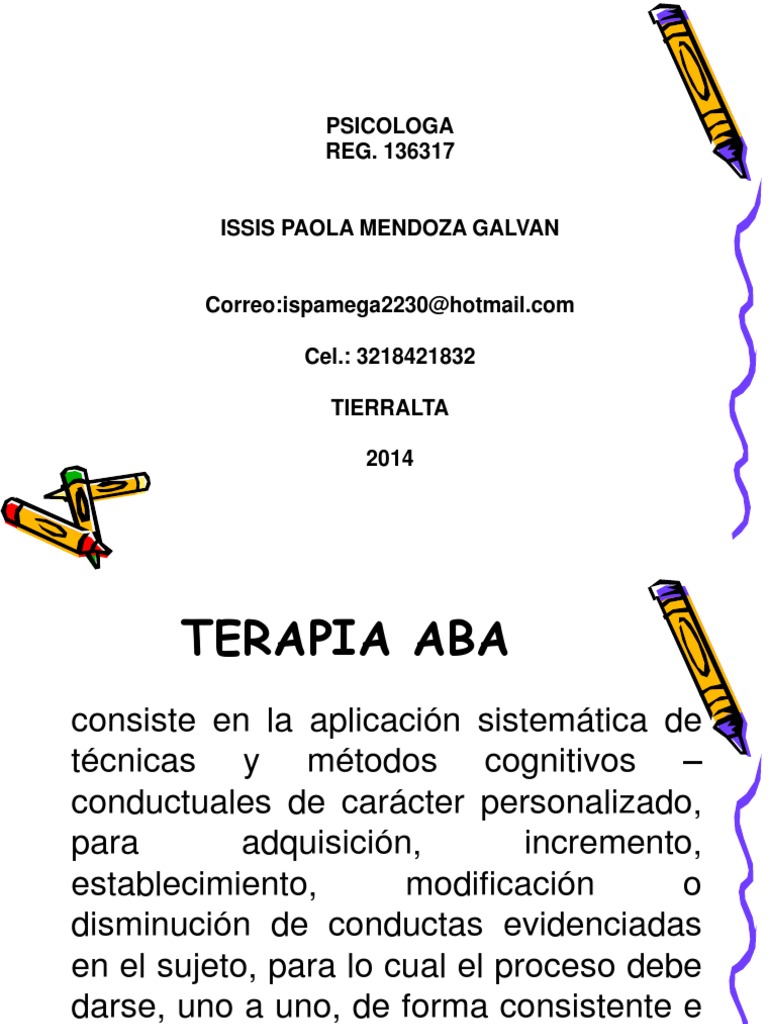 Terapias para Trastornos Infantiles | PDF | Autismo | Desorden ...
