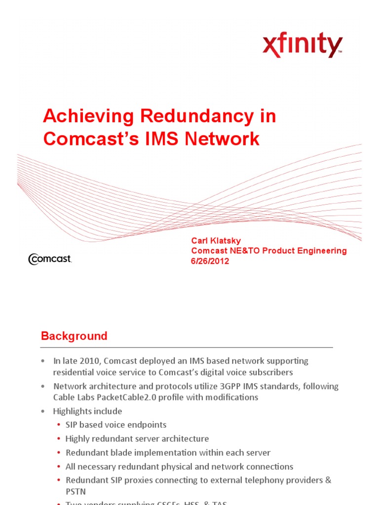 Comcast Ims Network v6 PDF | PDF | Ip Multimedia Subsystem | Session Initiation Protocol
