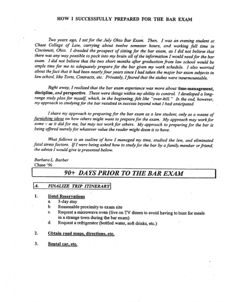 Florida Bar Exam Prep Strategies | PDF | Test (Assessment)