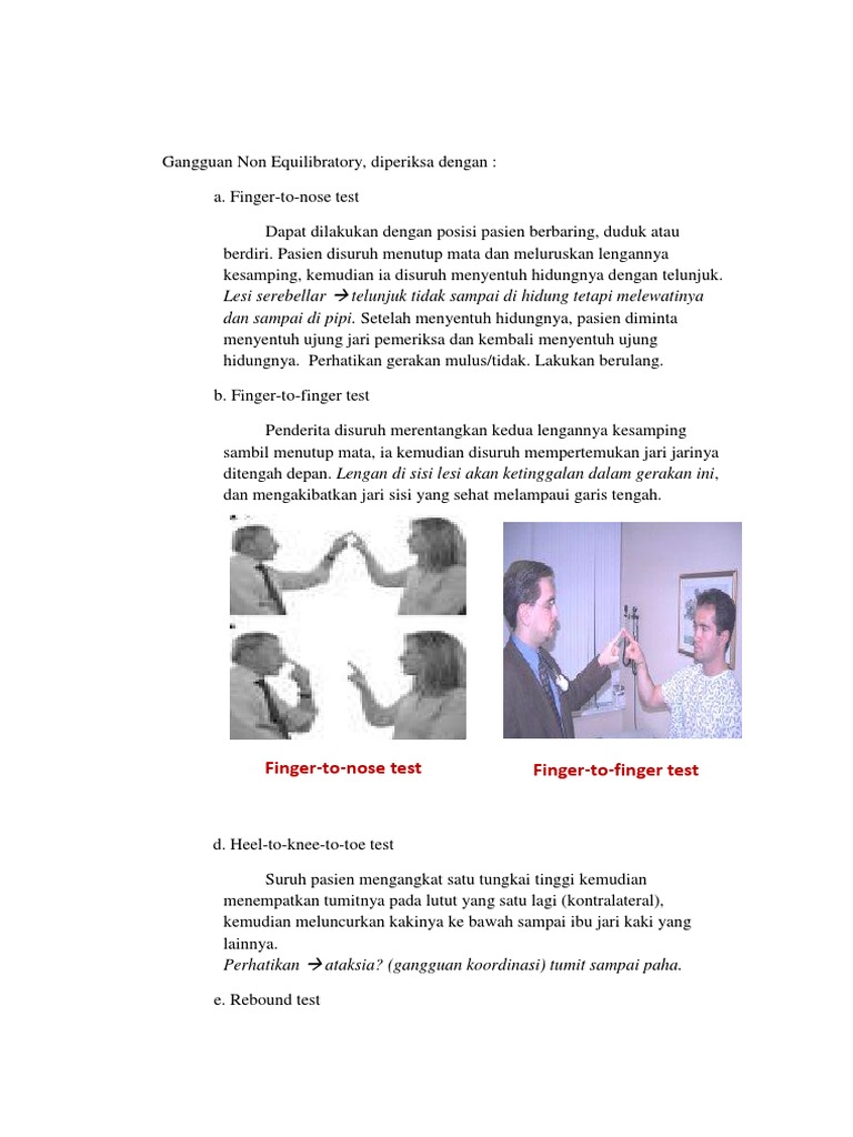 Pemeriksaan Point To Point Movement | PDF