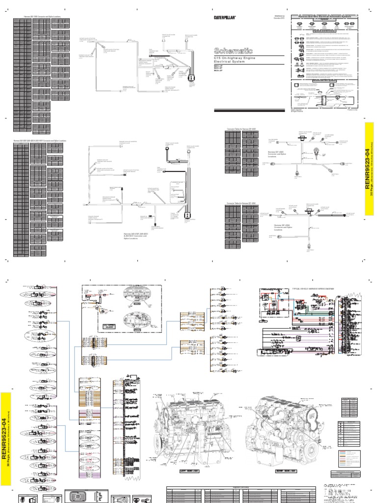 c15 Diagrama Electrico | PDF | Electrical Connector | Fuel Injection