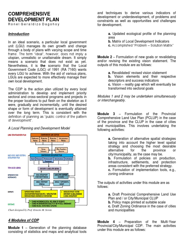 Comprehensive Development Plan Overview | PDF