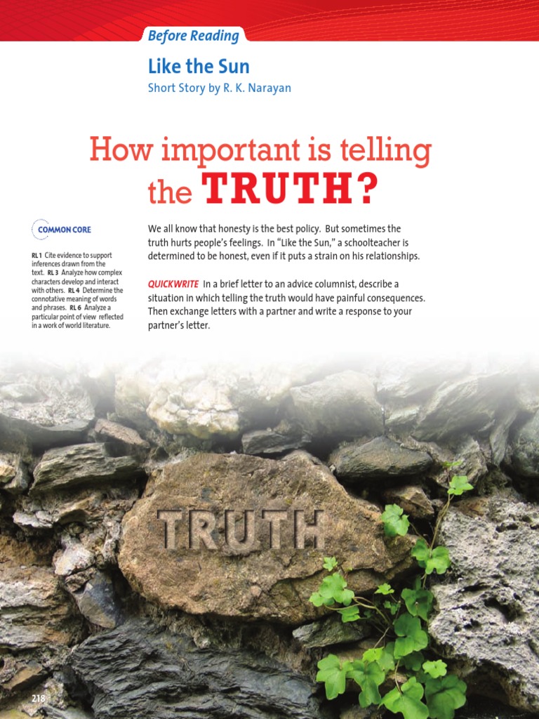 Short Story Like the Sun By R K Narayan | Prediction | Truth