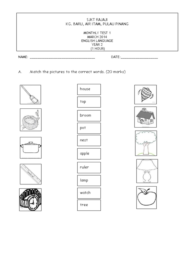 Ujian BI Tahun 2 | PDF