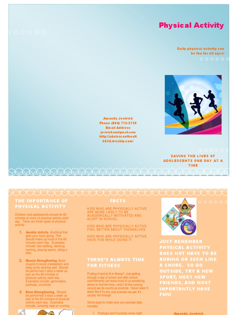 Physical Activity Brochure | PDF | Lifestyle