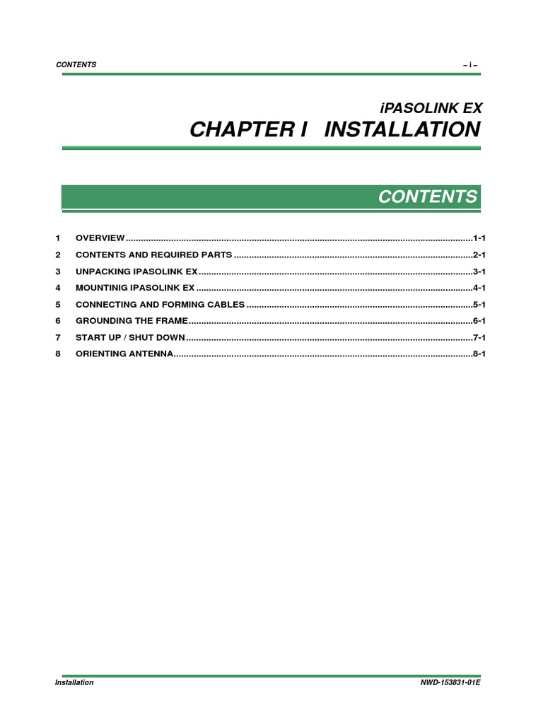 EX NWD-153831-01E Installation v03 | PDF | Electrical Connector | Equipment