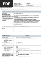 Lesson Plan Mutually Exclusive Events | PDF | Learning | Probability