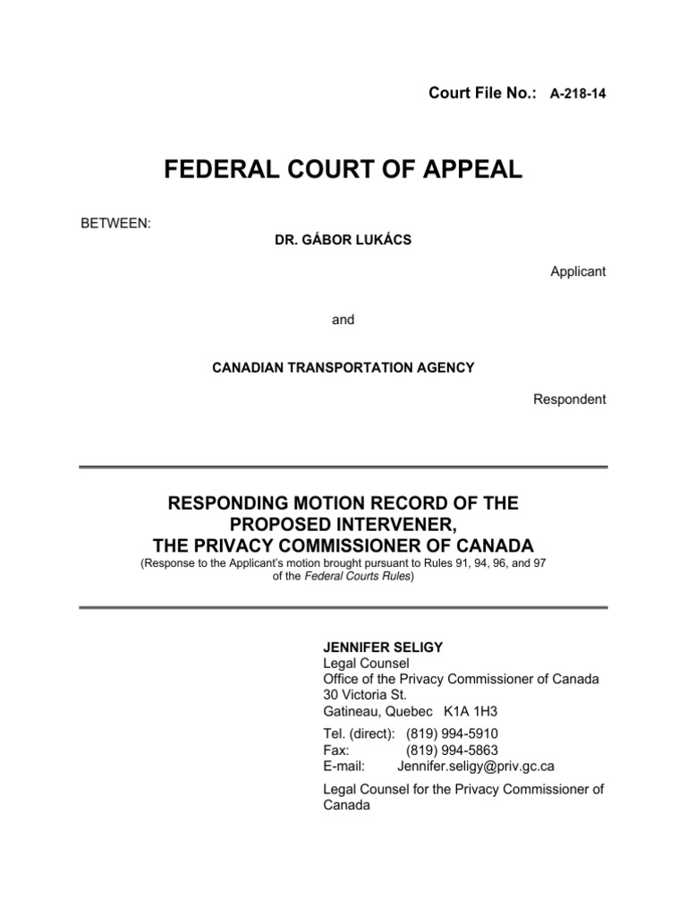Response To Refusals Motion (November 24, 2014) | PDF | Affidavit ...