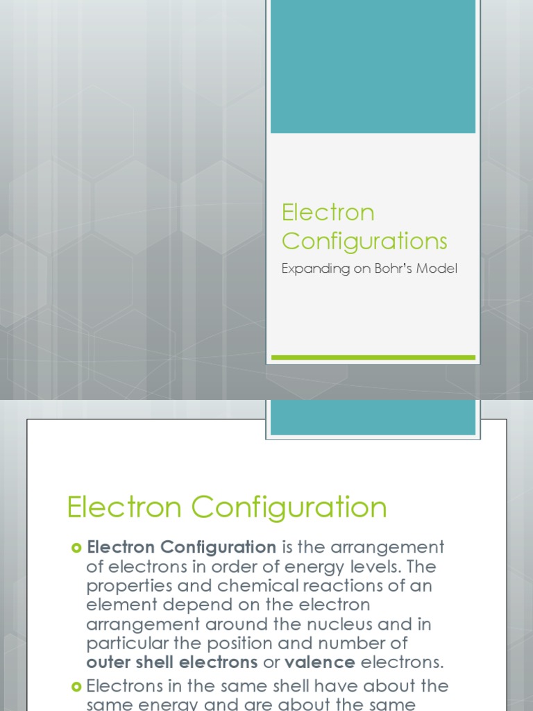 Electron Configuration and Shells | PDF | Electron Configuration ...