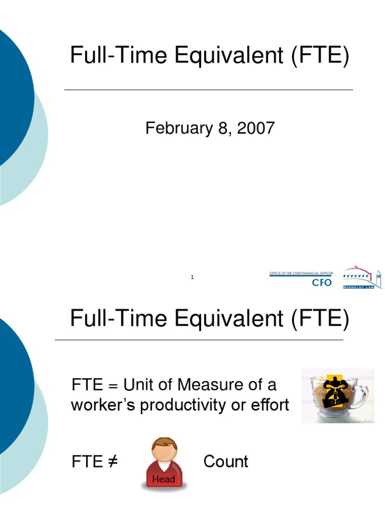 FTE Calculation Guide | PDF | Full Time Equivalent | Chief Financial ...