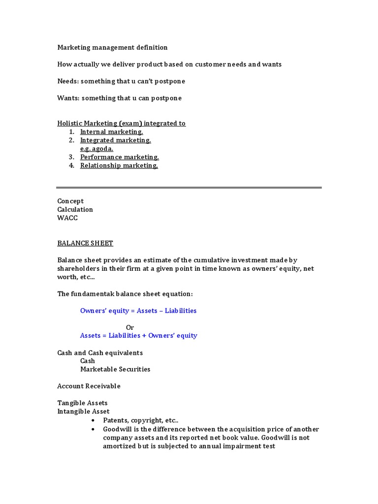 Marketing Management Definition | PDF
