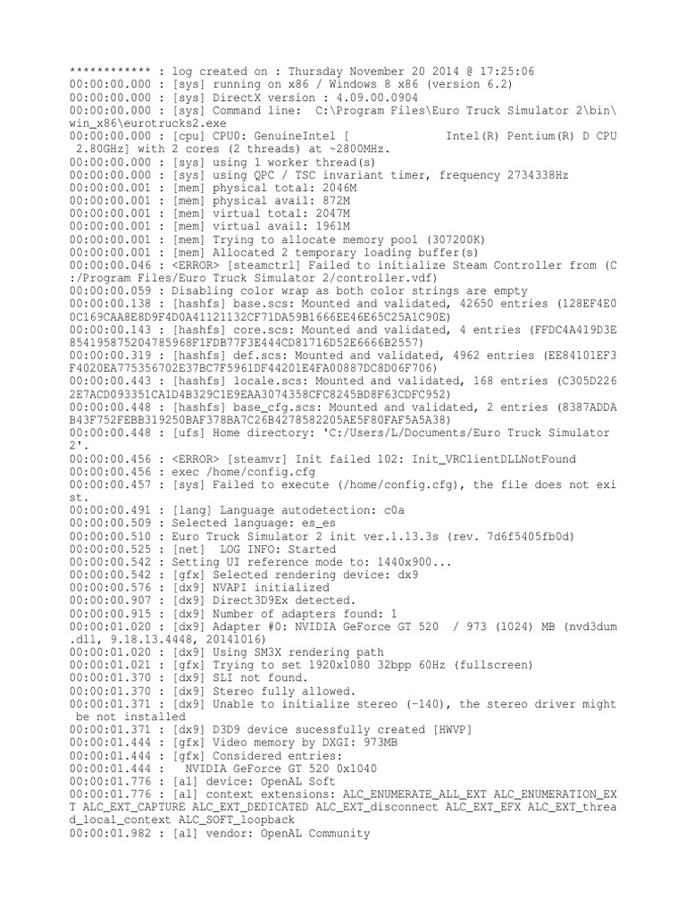 game.log.txt | Operating System Technology | Computer Architecture