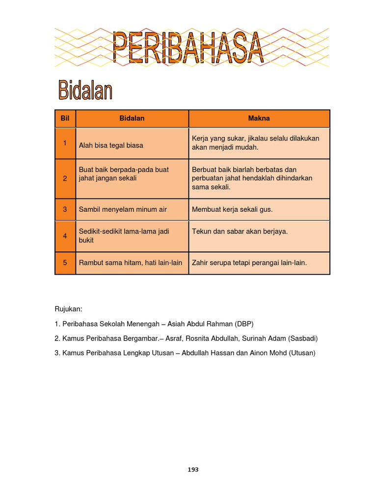 12 Bidalan | PDF | Seni & Disiplin Bahasa