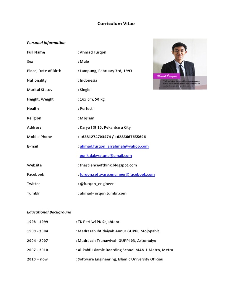 CV For Asia Foundation | PDF | Indonesia | Communication