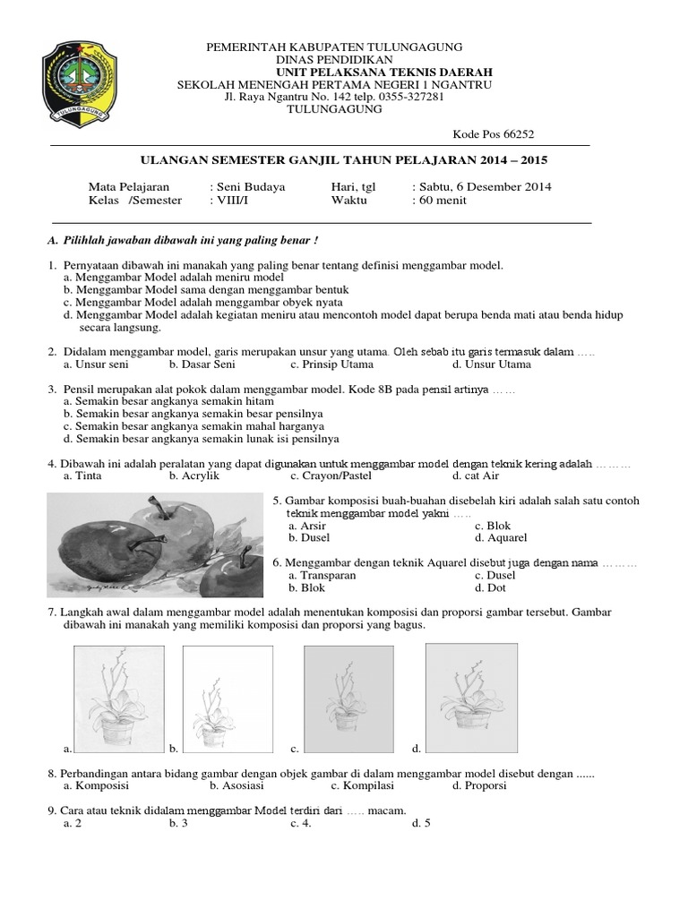 Soal Seni Budaya Kelas Viii Pak Mudi | PDF | Seni