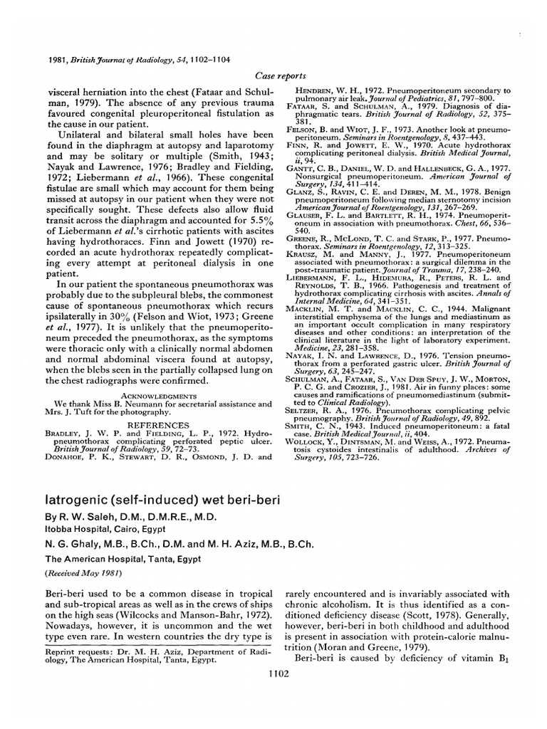 Latrogenic (Self-Induced) Wet Beri-Beri: Case Reports | Download Free ...