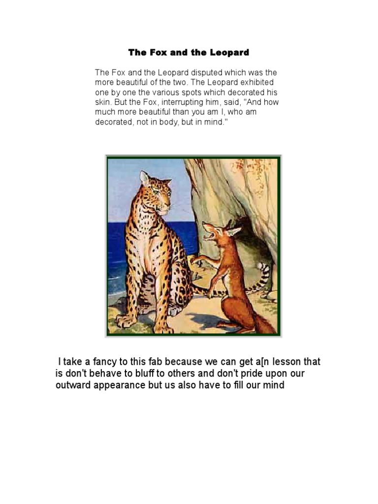 The Fox and The Leopard | PDF