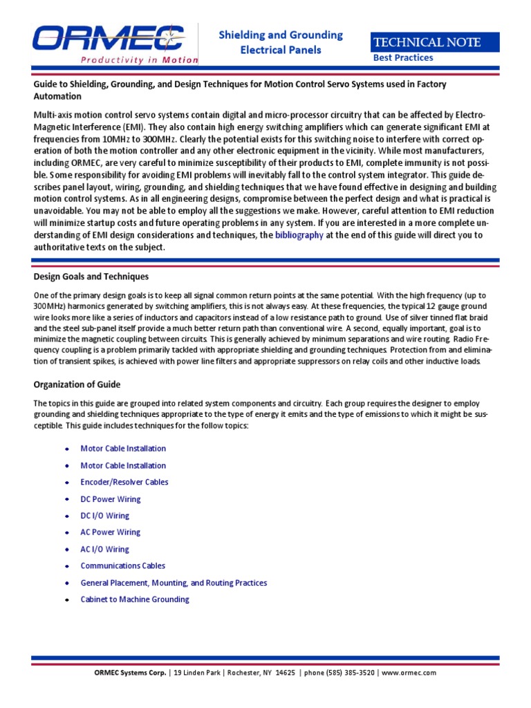 Shielding And Grounding Pdf Power Supply Inductor