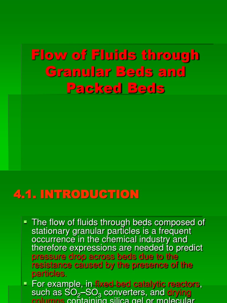 Flow Through Granular Beds and Packed Beds (Revised 111114) | PDF ...