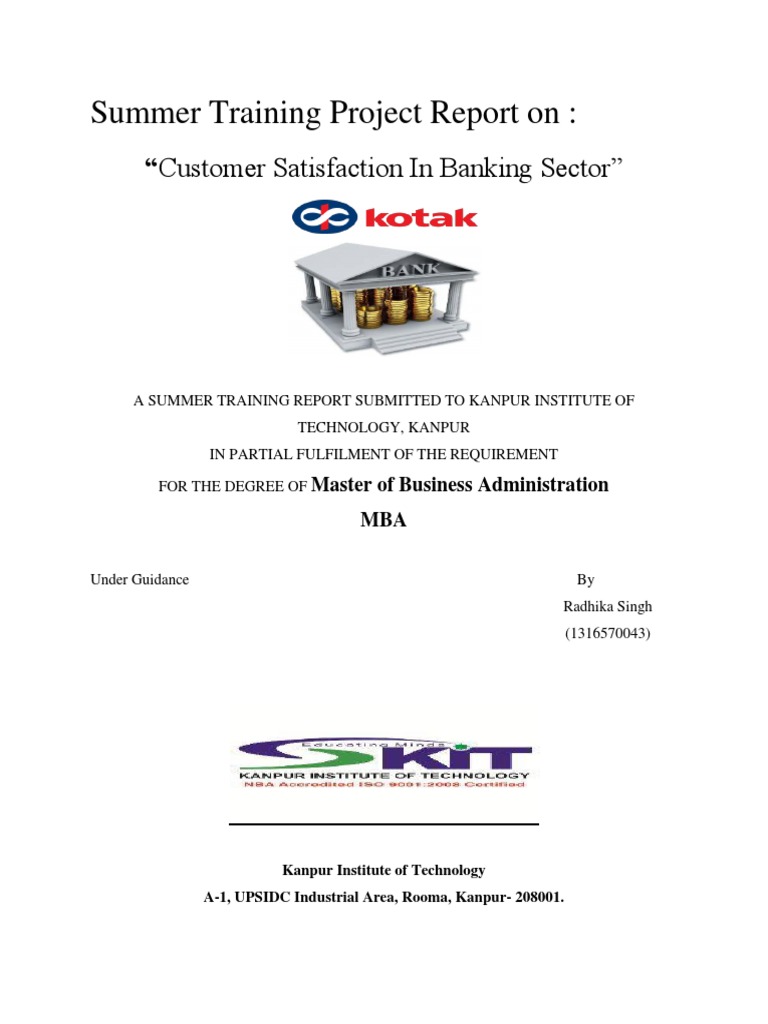 Radhika Project Report | PDF | Insurance | Deposit Account