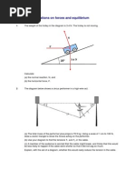 Physics Grade 11 Unit 4: Dynamics (29 Questions) | PDF