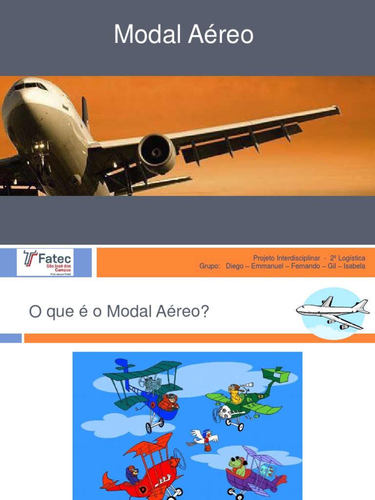 Apresentação Final - Modal Aereo | PDF | Aeroporto | Aeronave