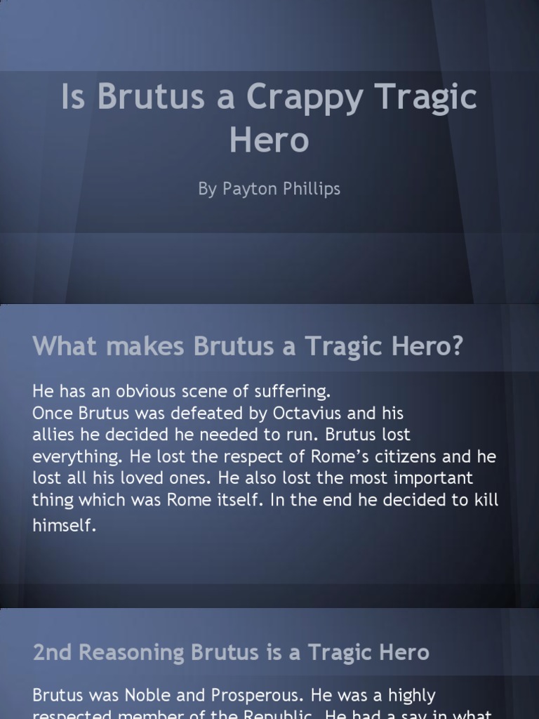 Brutus As A Tragic Hero | PDF
