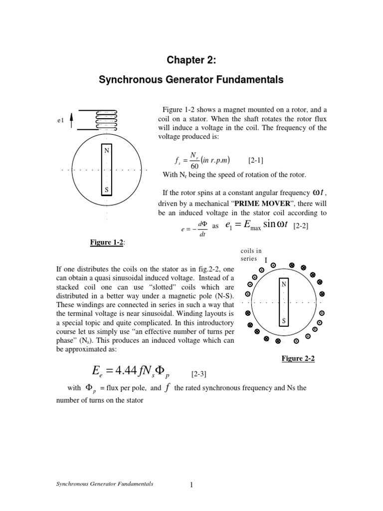 Synchronous Generator Basics Explained | PDF | Technology & Engineering