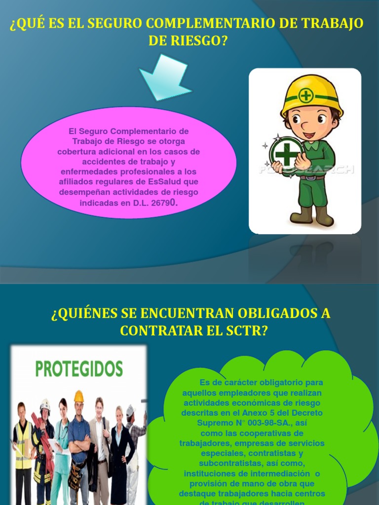 Diapositiva de SCTR | PDF | Seguro | Pensión