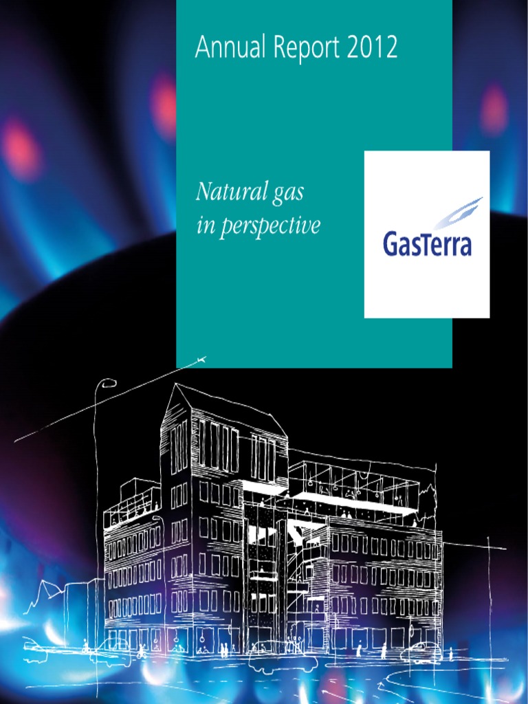 GasTerra Annual Report 2012 | PDF | Natural Gas | Liquefied Natural Gas