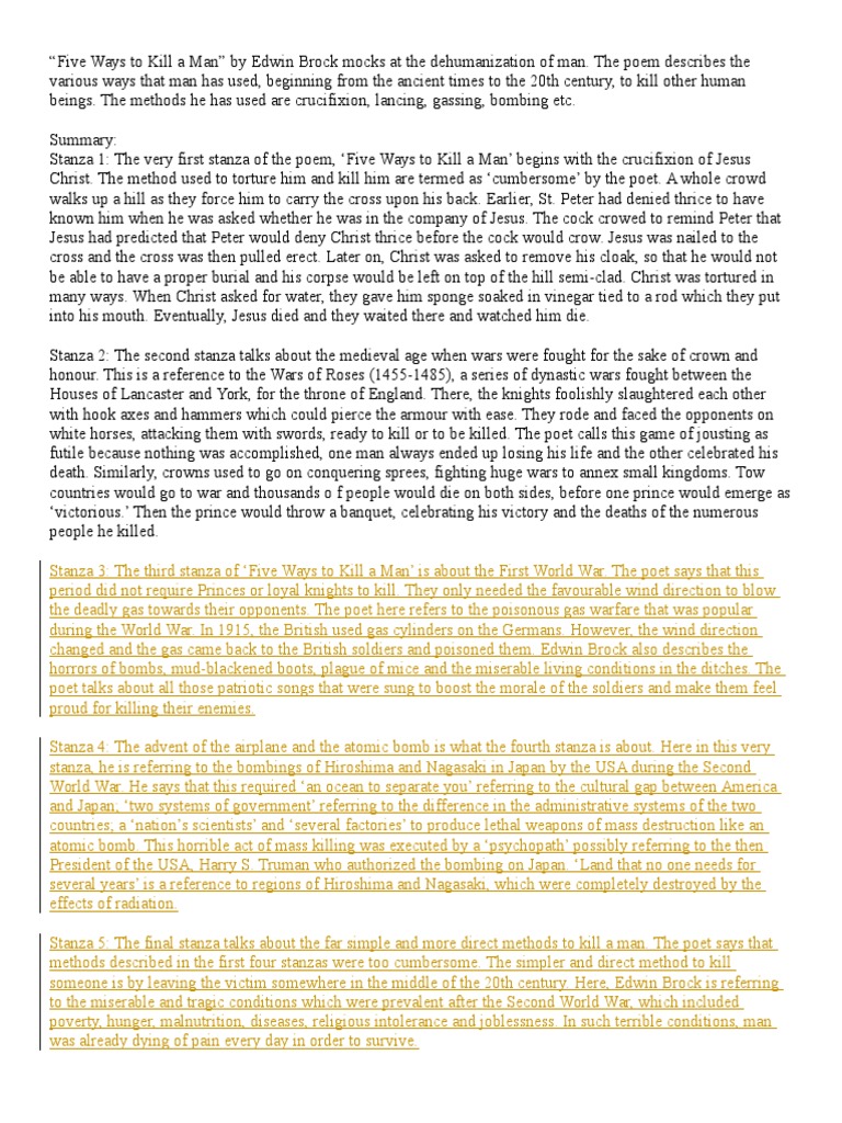 Five Ways To Kill A Man | PDF | Crucifixion | Pessimism