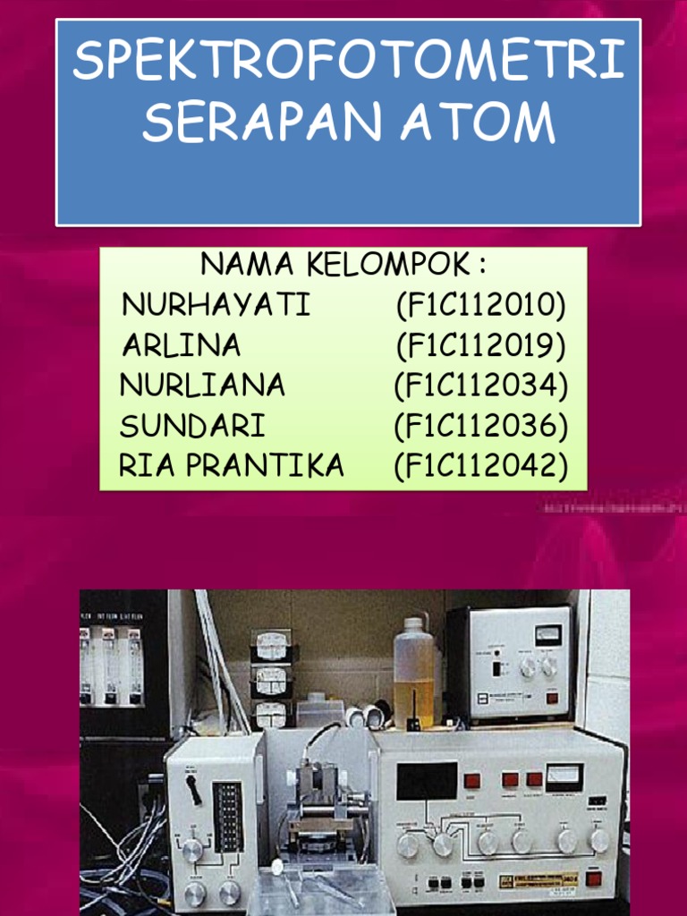 Prinsip dan Fungsi Spektrofotometri AAS | PDF