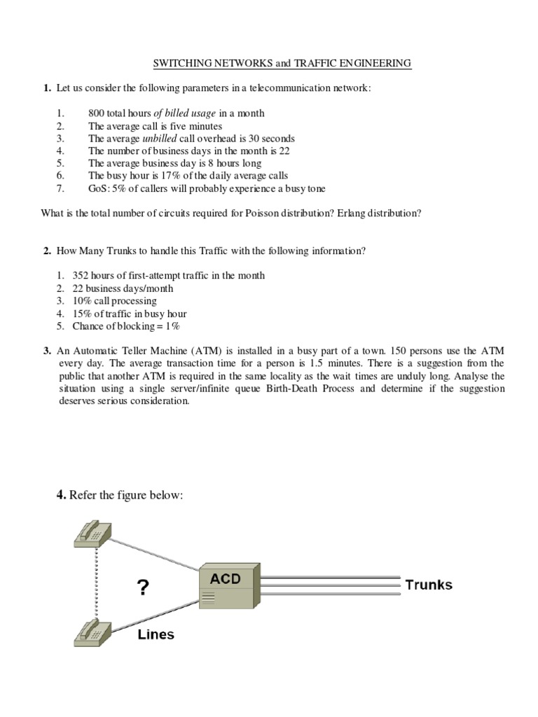 Traffic Engineering in Telecommunication | PDF | Telecommunications ...
